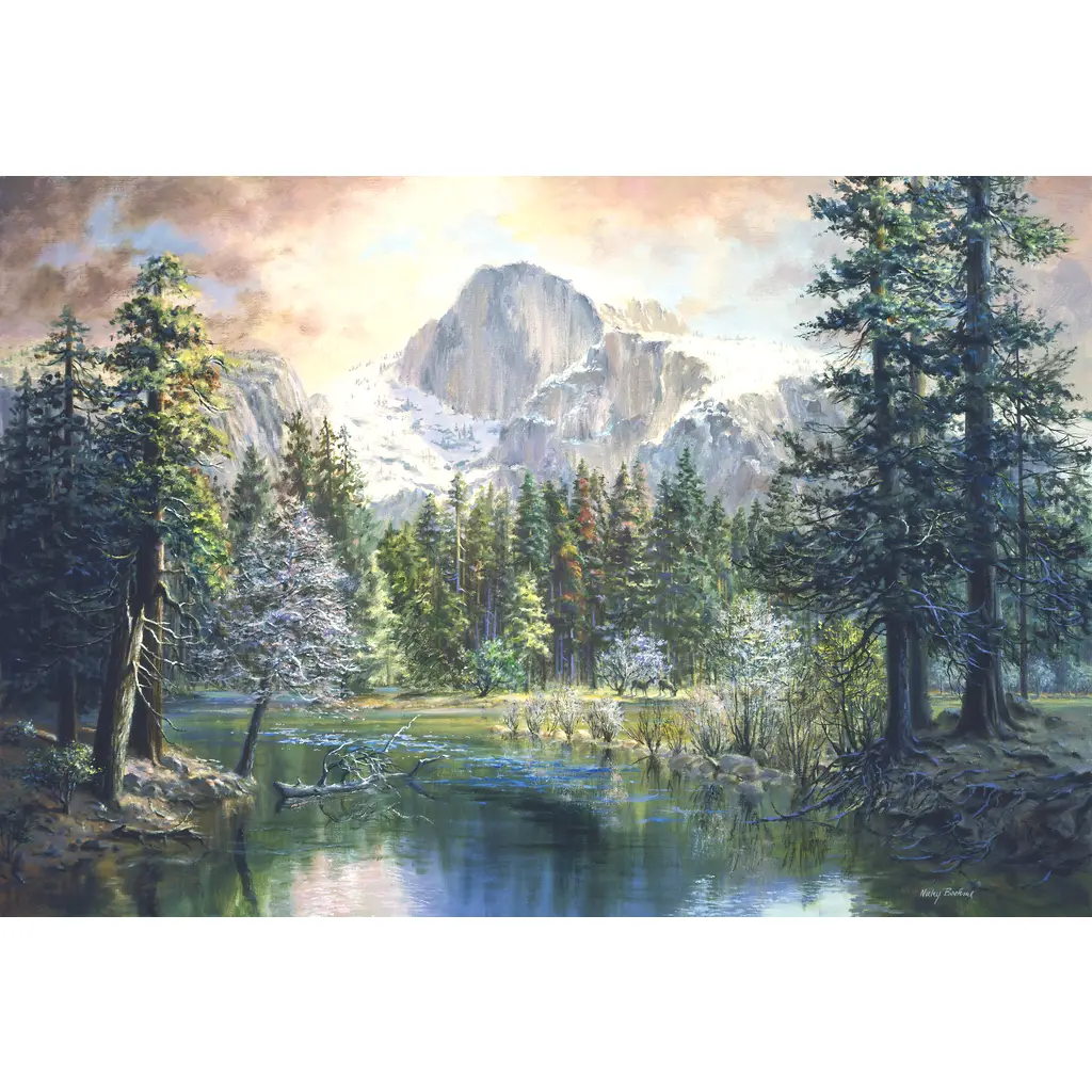 Woodland scene art on tile-NATURES WONDERLAND-Tile Mural