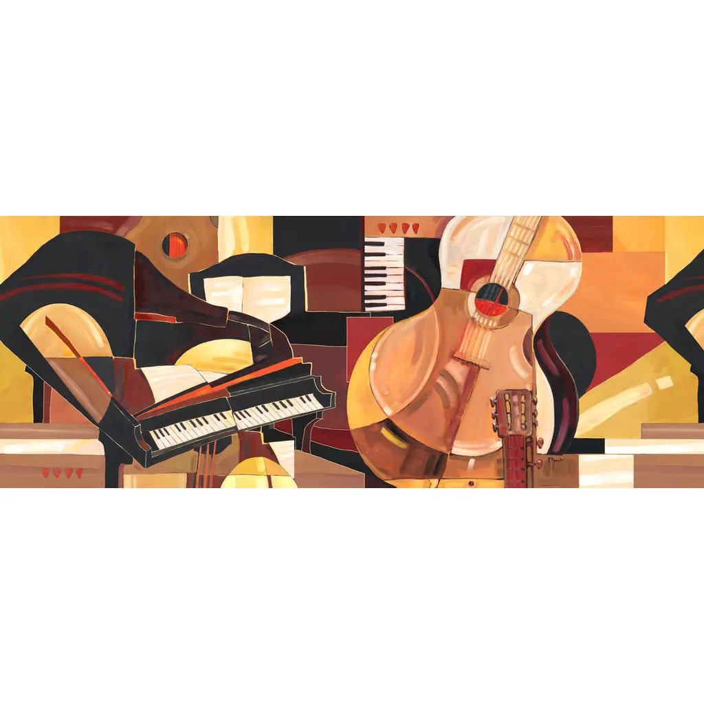 Abstact decorative tiles-Music Border-Tile Mural