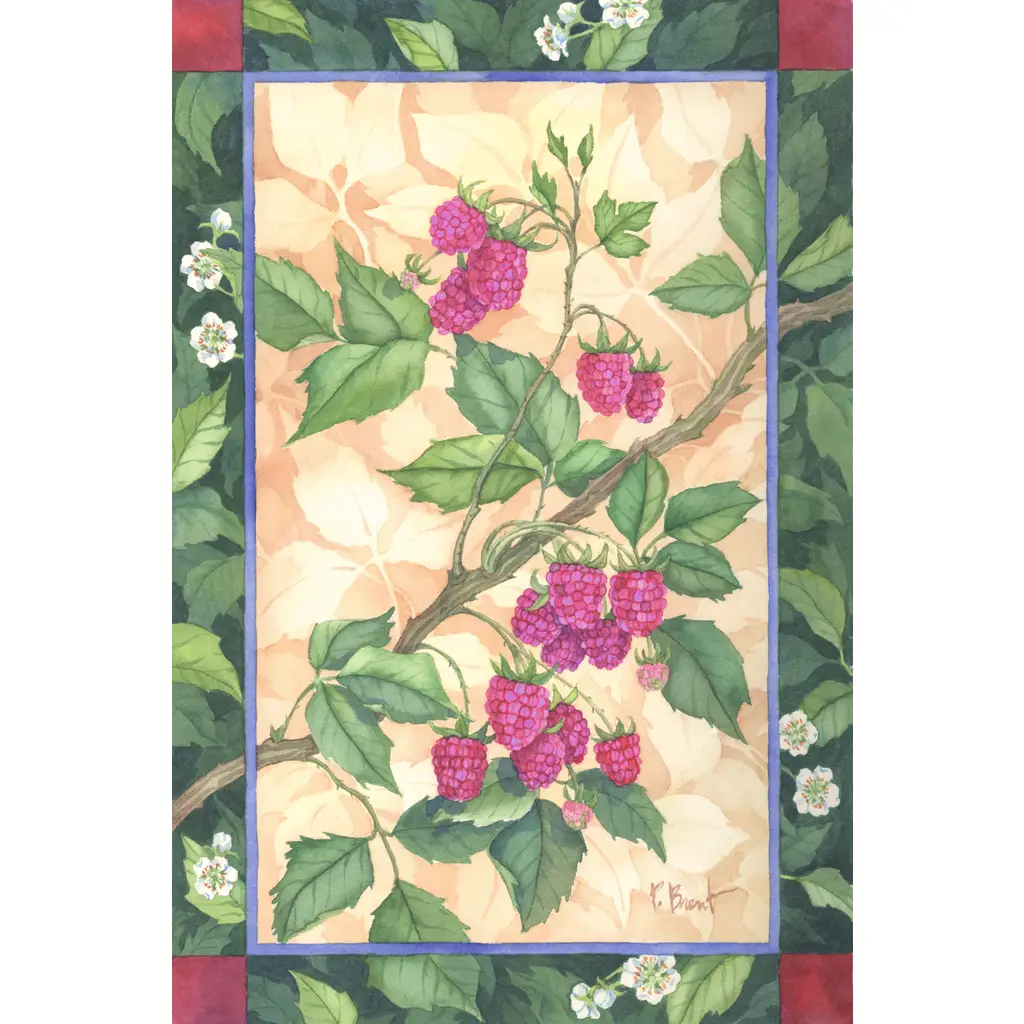 Fruit /Vege decorative tile-Heritage Raspberries-Tile Mural