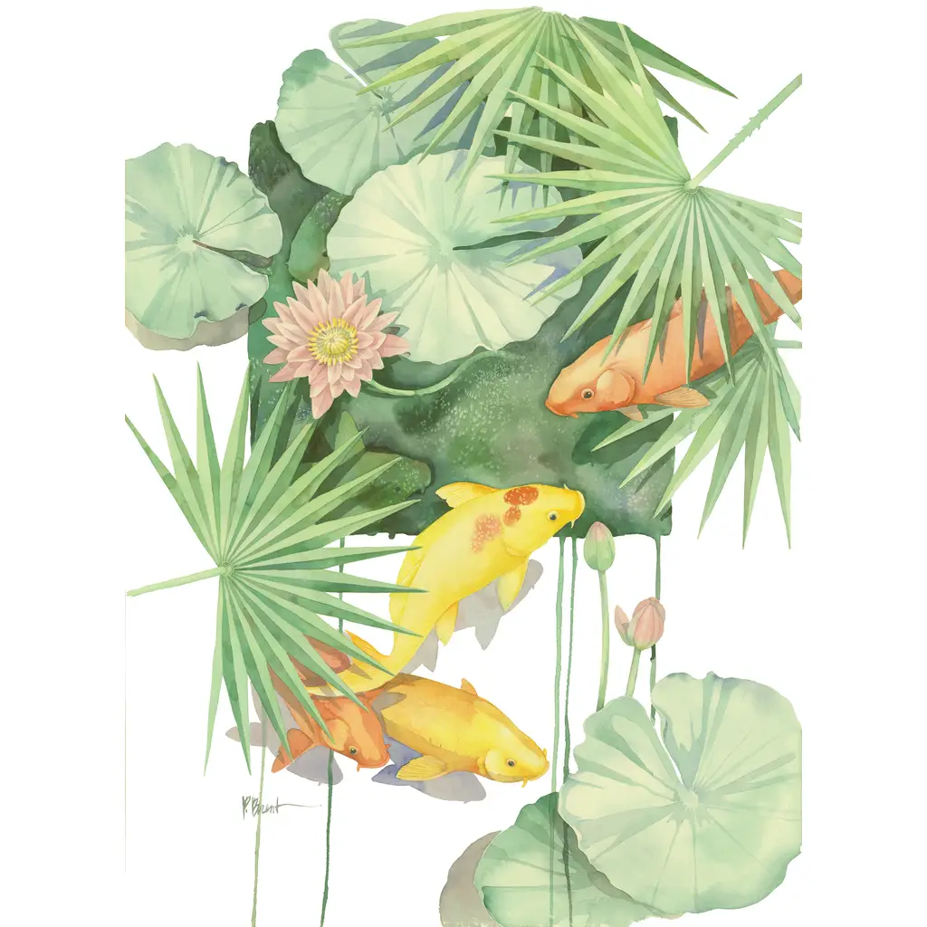 Fresh Water Fish tile art-Tropical Pool 1-Tile Mural