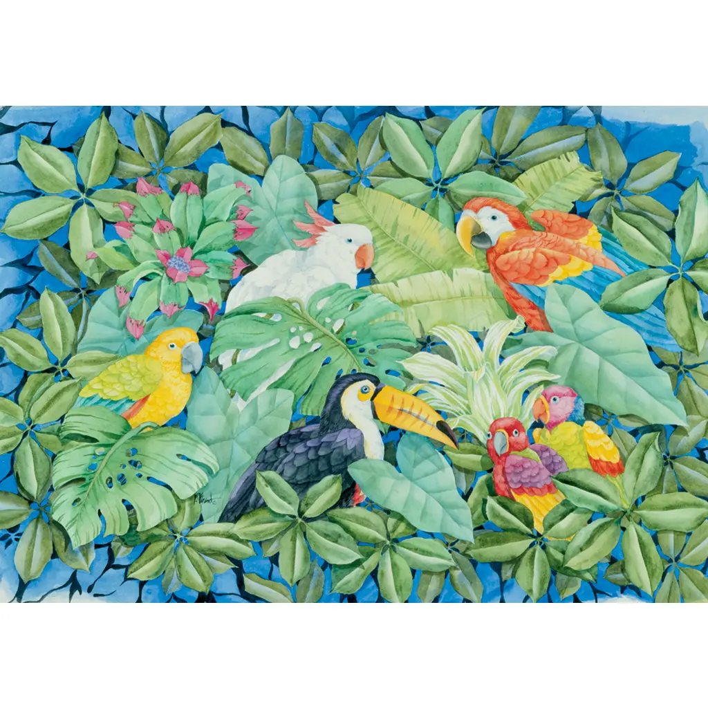 Tiles with tropical birds-Tropical Birds-Tile Mural