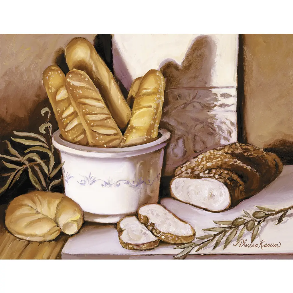 Kitchen backsplash ideas-Bread Study-Tile Mural