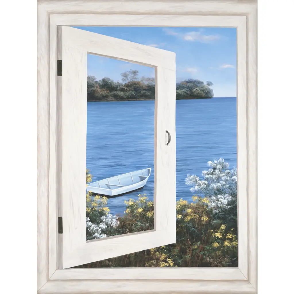 Beach scene tiles - Bay Window Vista I - Tile Mural