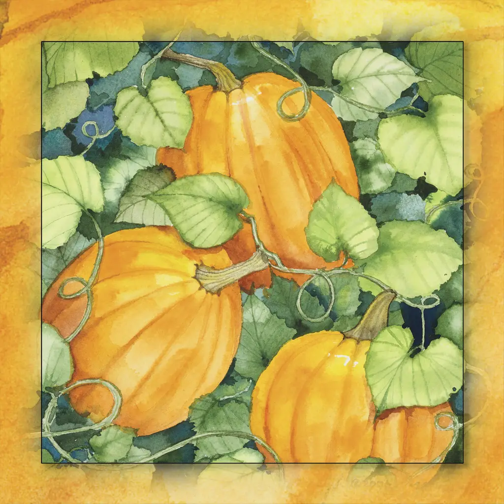 Fruits and vegetable accent tiles - KM-Pumpkins - Accent Tile