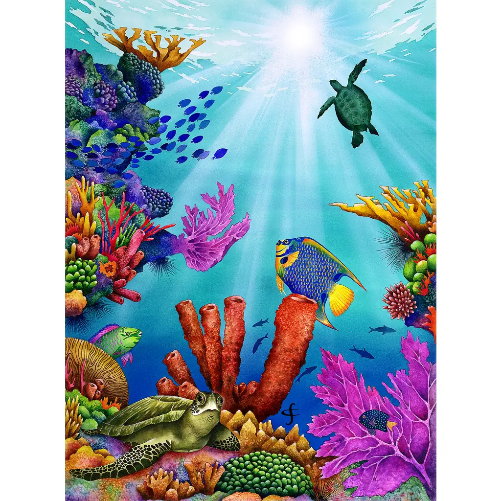 Saltwater fish art-High Noon-Tile Mural