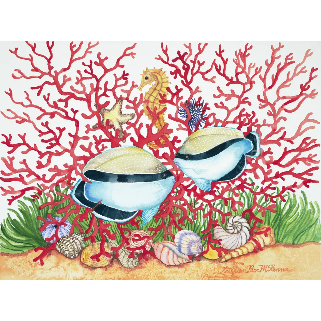 Saltwater fish art-Red Coral-Tile Mural