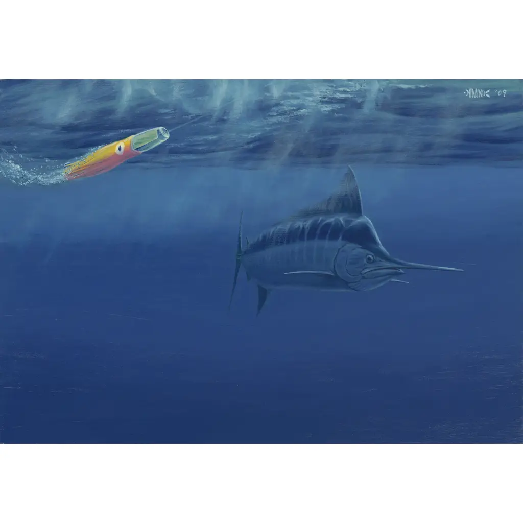 Saltwater fish art-Blue Marlin-Tile Mural