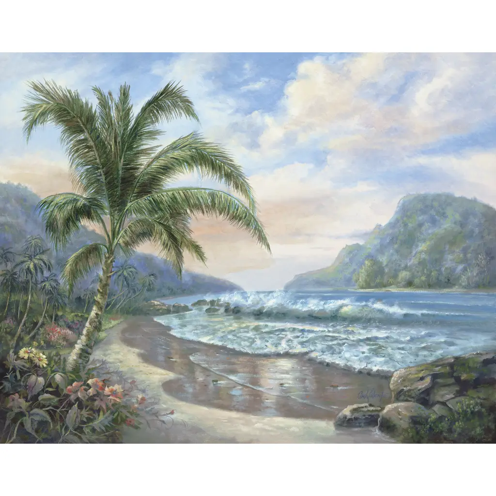Beach scene tiles - Ocean Paradise - Tile Mural