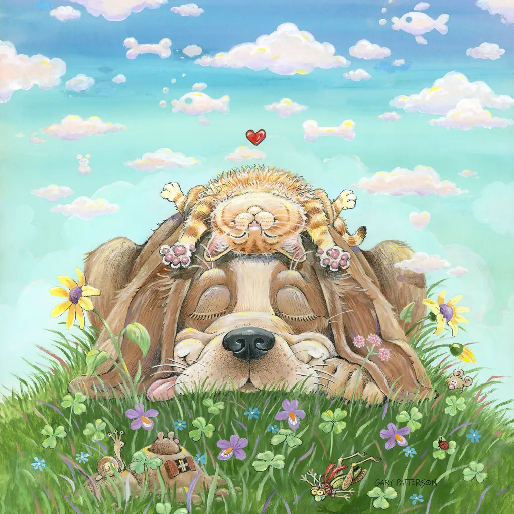 Comical / funny tiles-Lazy Day AFternoon-Tile Mural