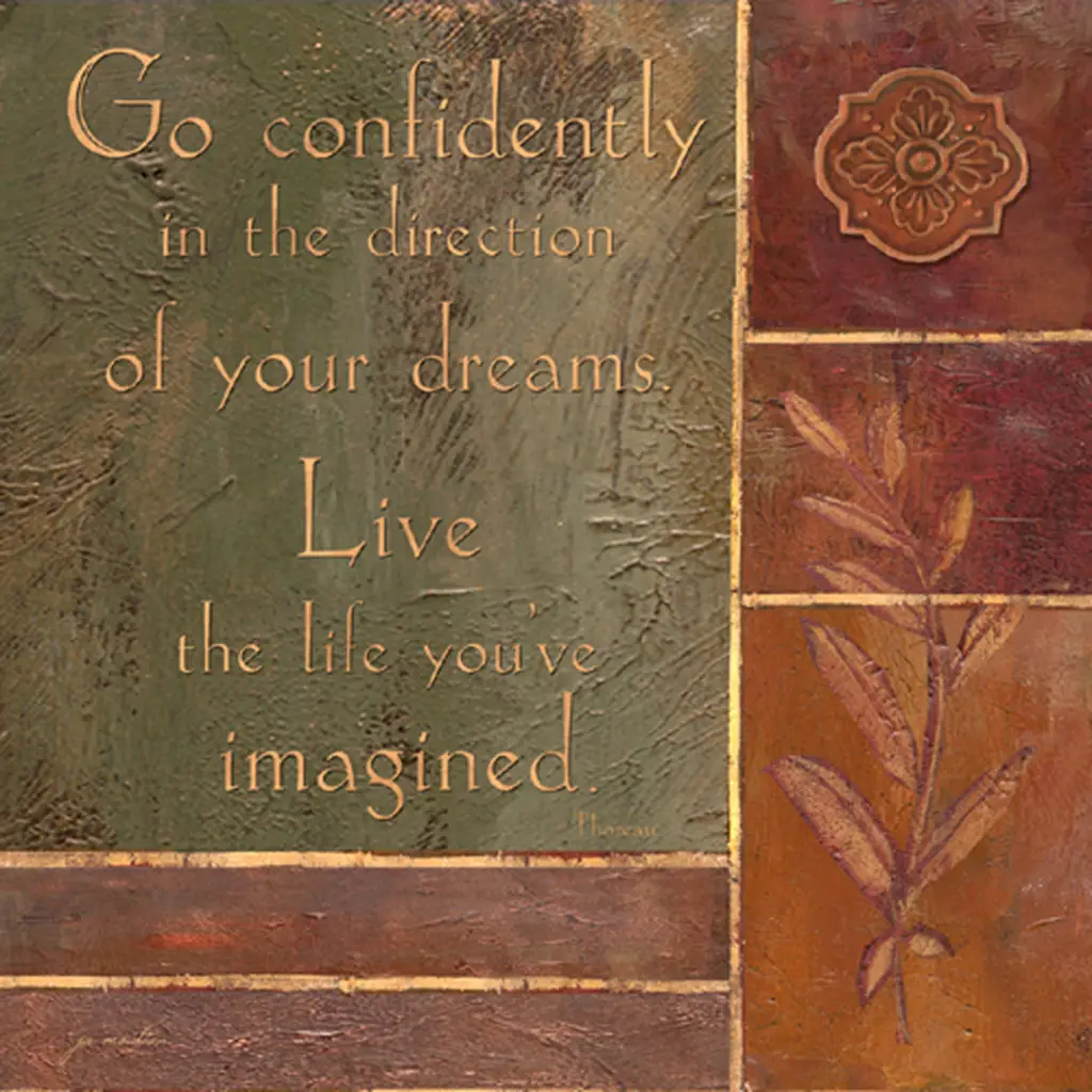 Religious accent tiles - JM- Go Confidently - Accent Tile