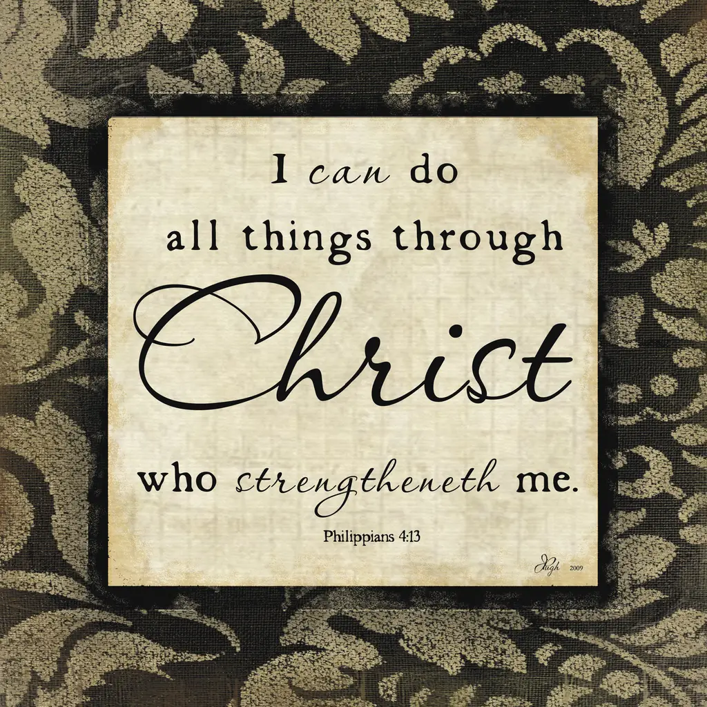 Inspirational/Religious tile art-Through Christ-Tile Mural