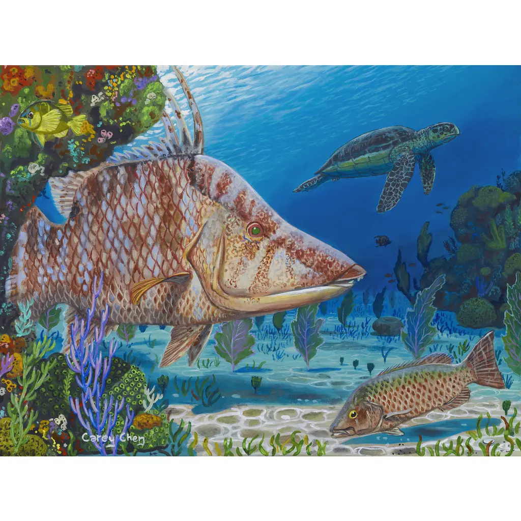 Saltwater fish art-Blend In-Tile Mural