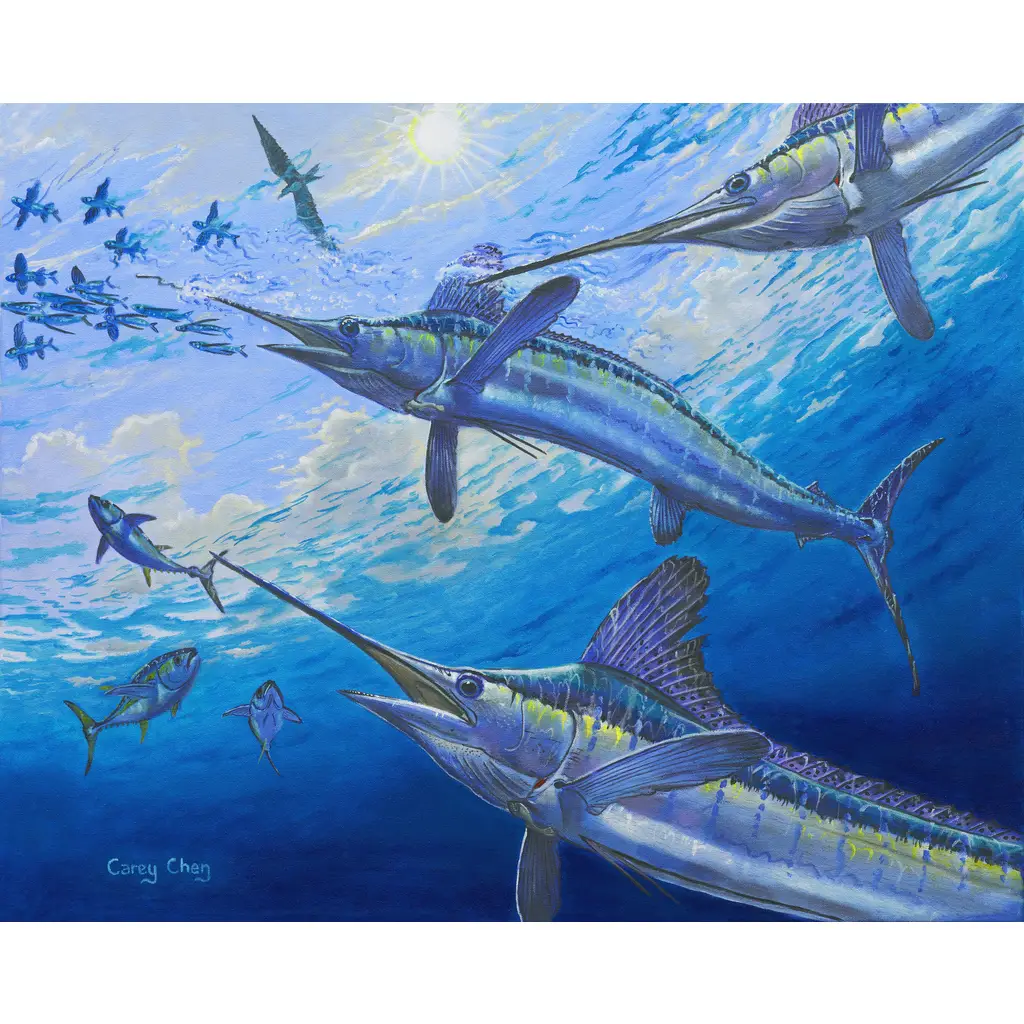Saltwater fish art-Covered Up-Tile Mural
