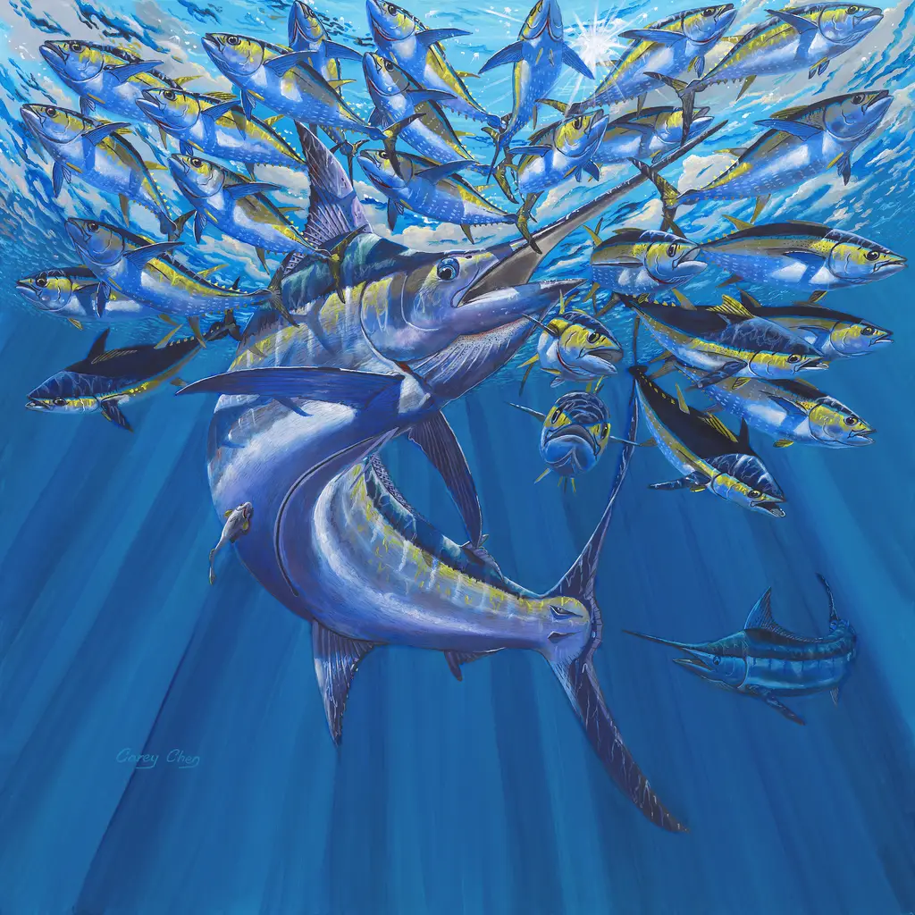 Saltwater fish art-Intruder-Tile Mural