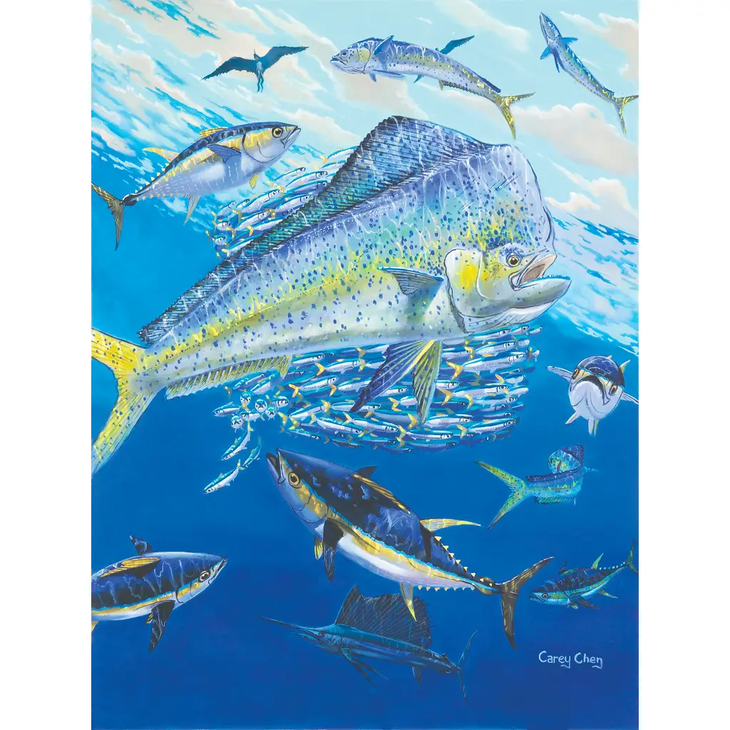 Saltwater fish art-Team Work-Tile Mural