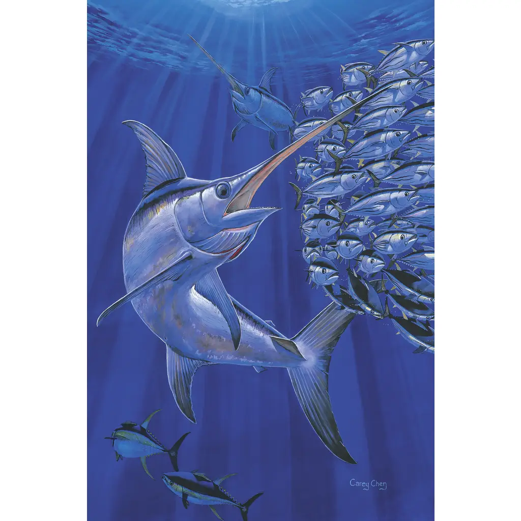 Saltwater fish art-Sword Round Up-Tile Mural