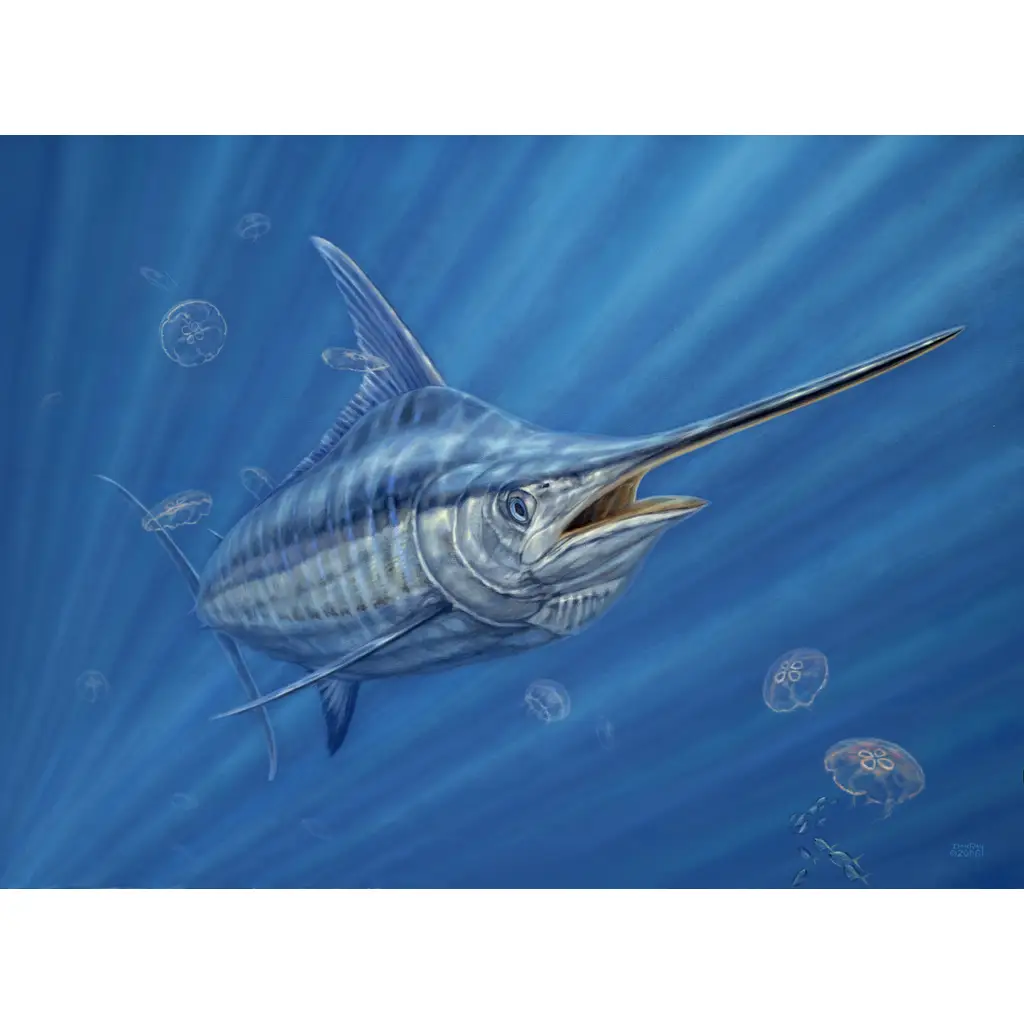 Saltwater fish art-Out of the Blue-Tile Mural