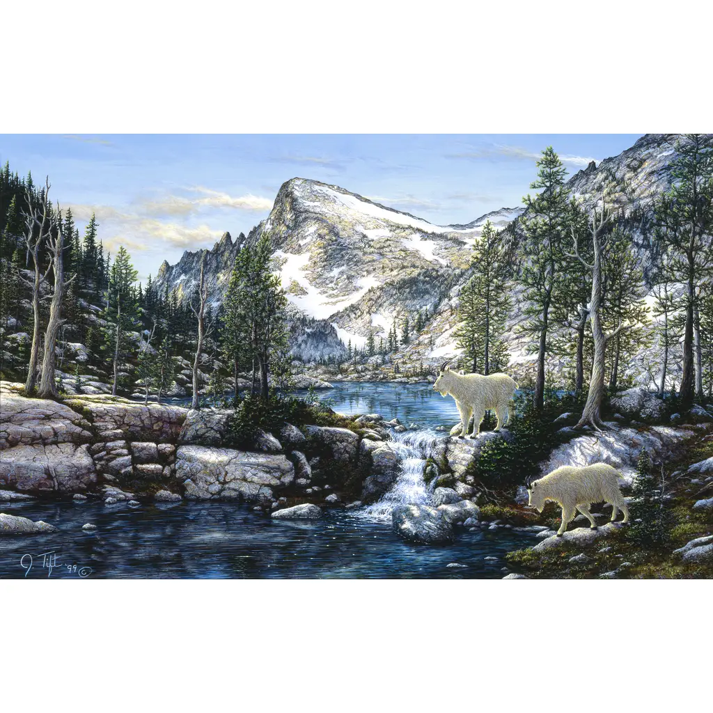 Woodland scene art on tile-Summer In The Enchantments-Tile Mural