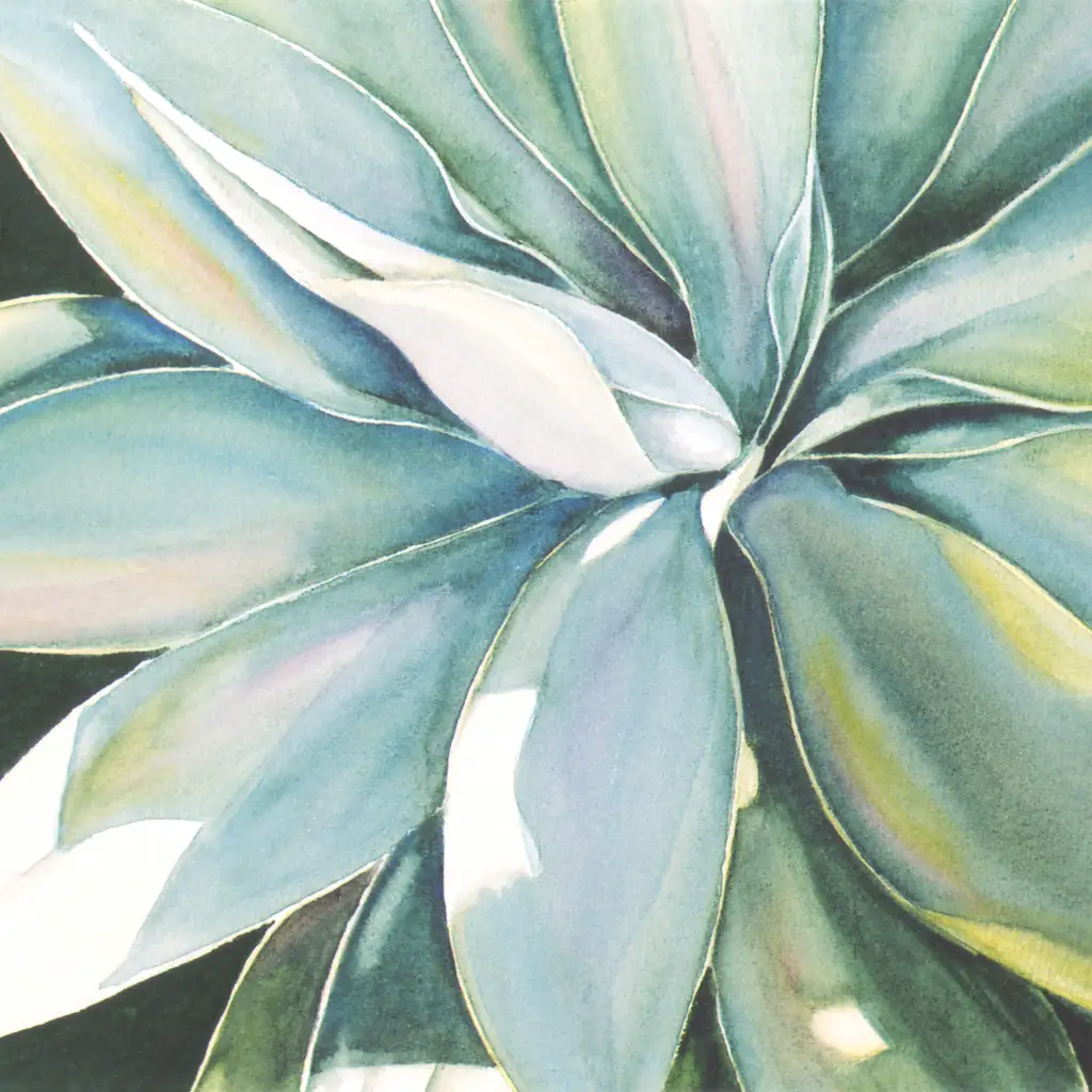 Tiles with tropical plants-Agave-Tile Mural