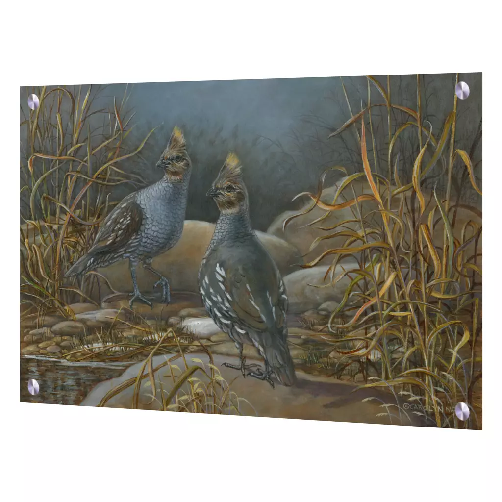 Decorative tile with sports-On Alert-Art Glass Backsplash