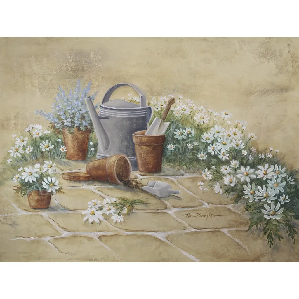 Garden scene tile art-Spring Garden-Tile Mural