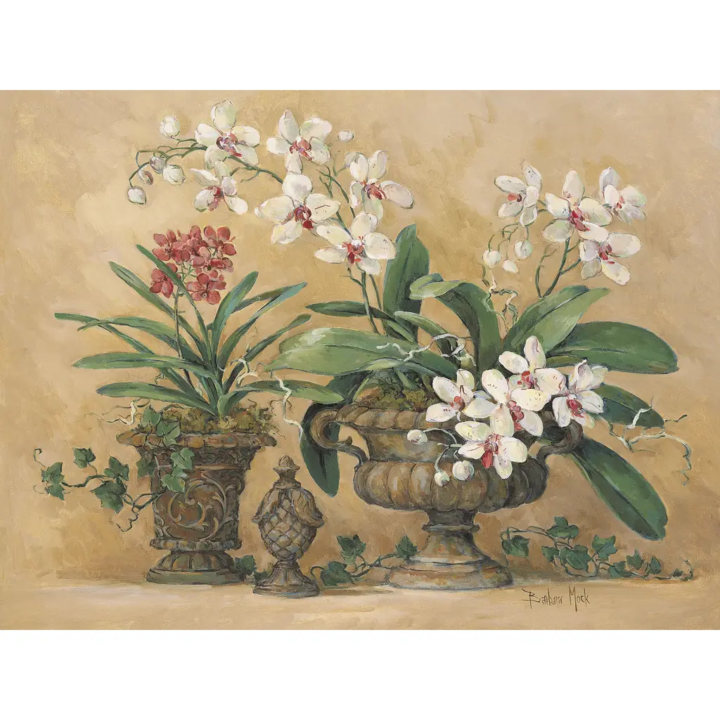 Tiles with tropical plants-An Orchid Renaissance-Tile Mural