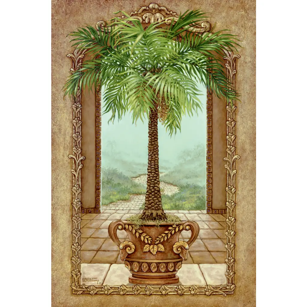 Tiles with tropical plants-Classical Palm Tree-Tile Mural