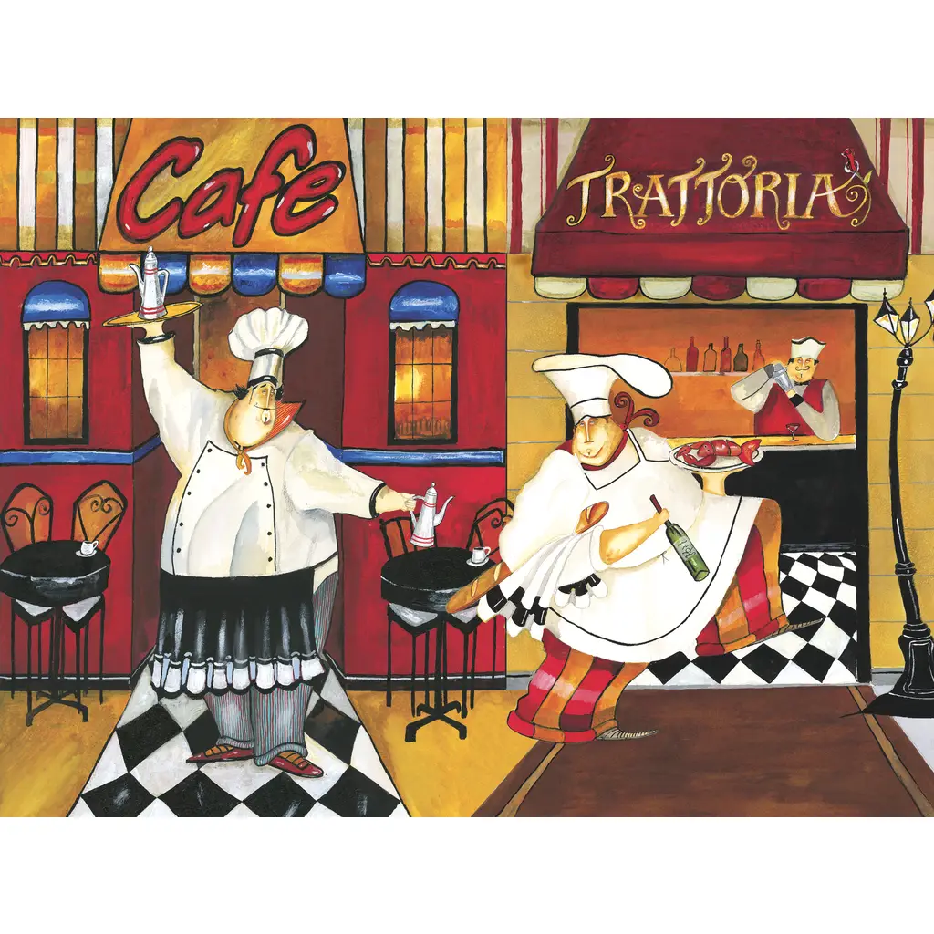 Decorative tiles with chefs-Platter Chefs-Tile Mural