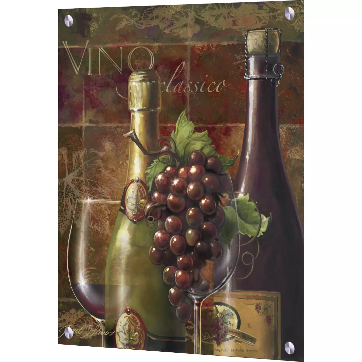 Decorative glass Wine tile-Vino Classico-Art Glass Backsplash