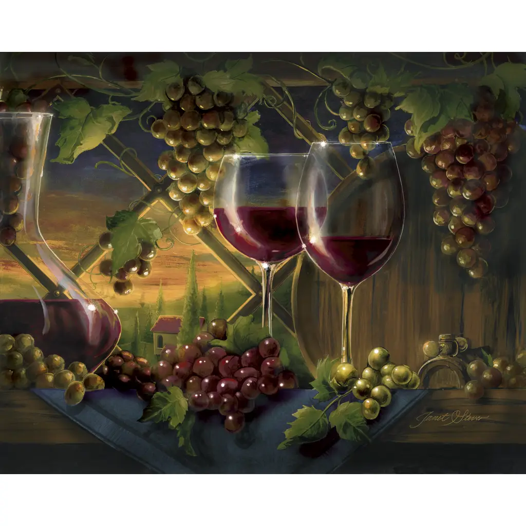 Decorative Wine tile-Tuscan Sunset-Tile Mural