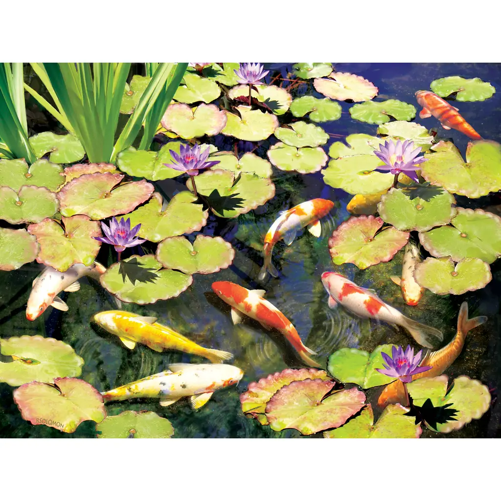 Fresh Water Fish tile art-Koi Pond IV-Tile Mural