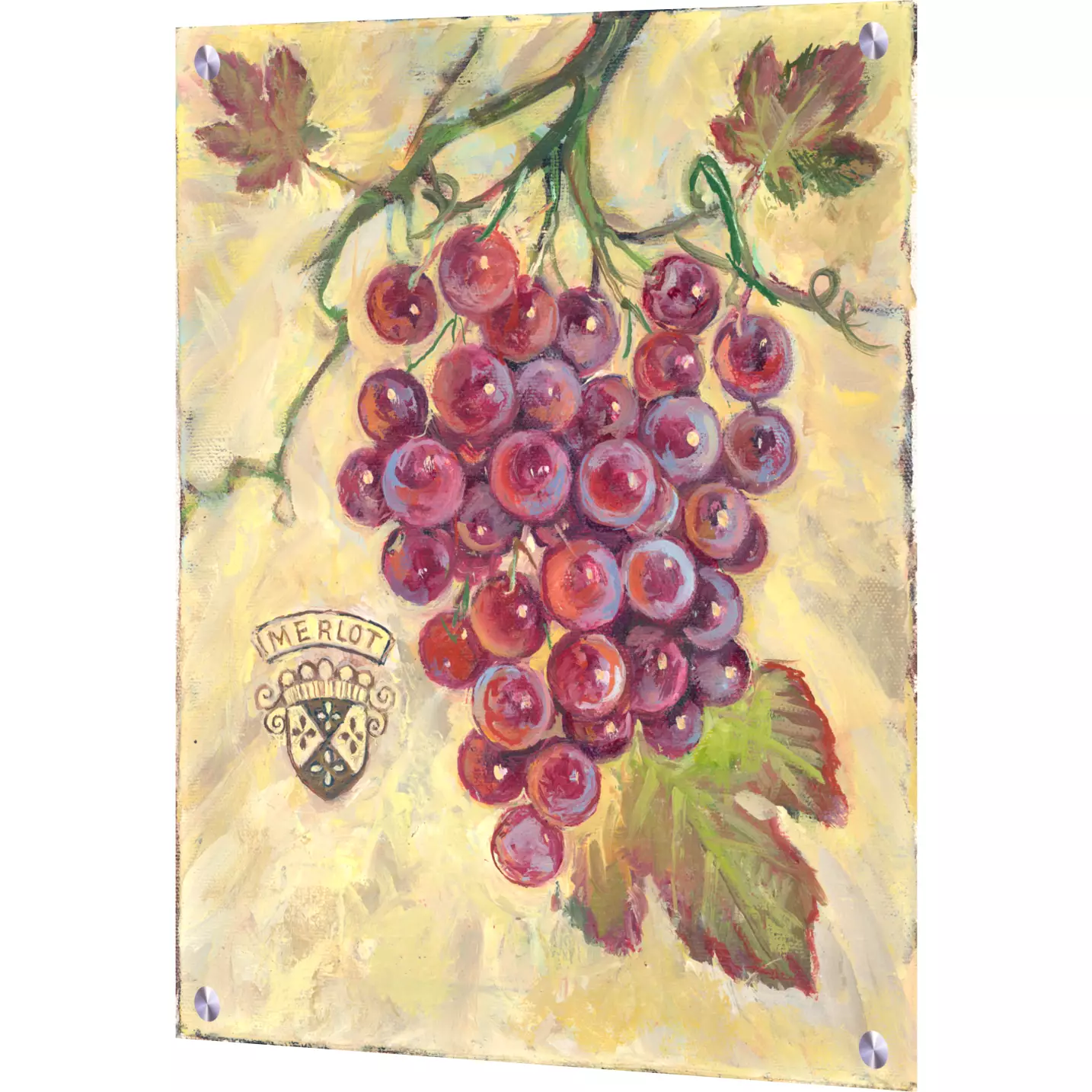 Decorative glass Wine tile-Merlot-Art Glass Backsplash