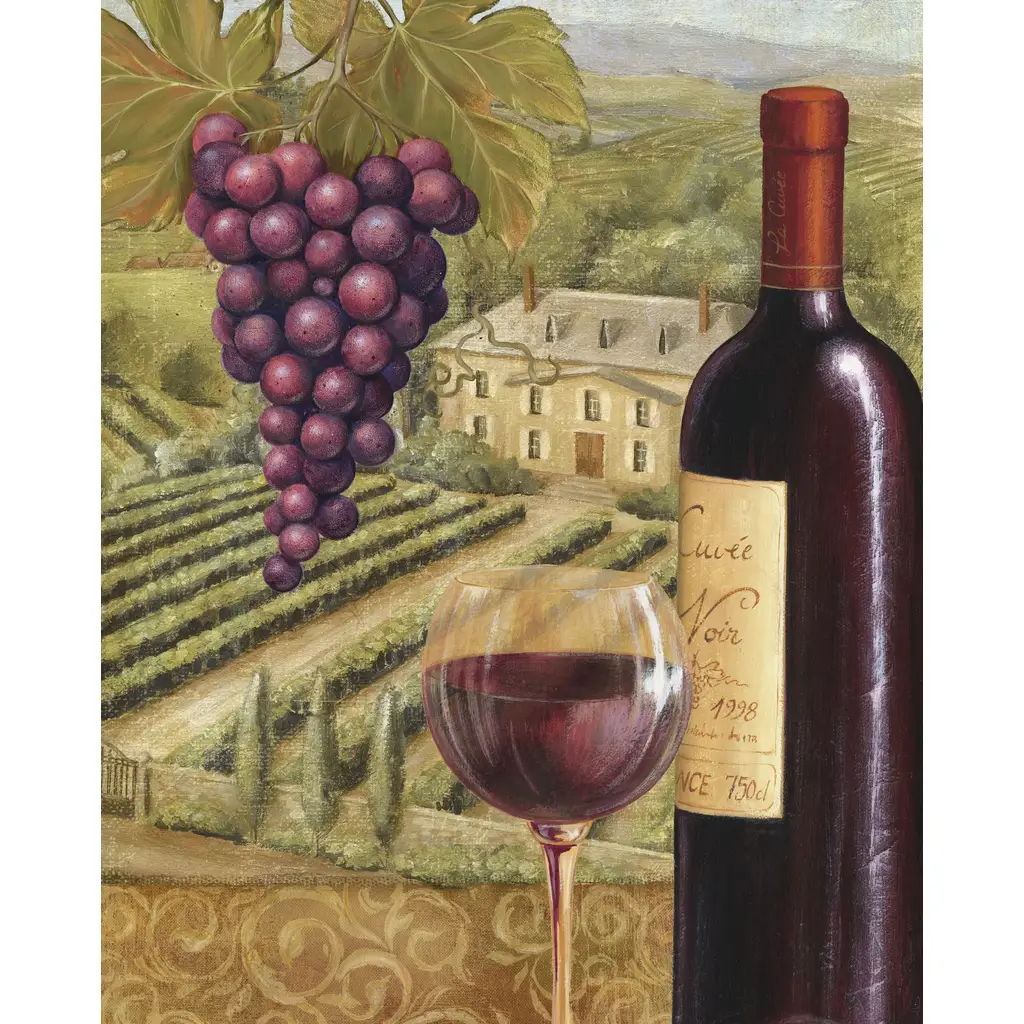 Decorative Wine tile-French Vineyard IV-Tile Mural