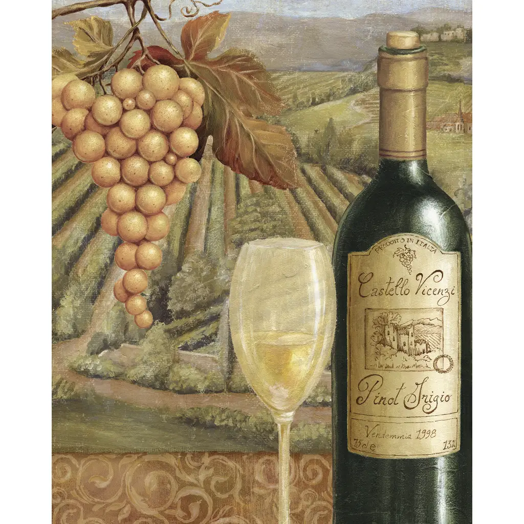 Decorative Wine tile-French Vineyard VI-Tile Mural