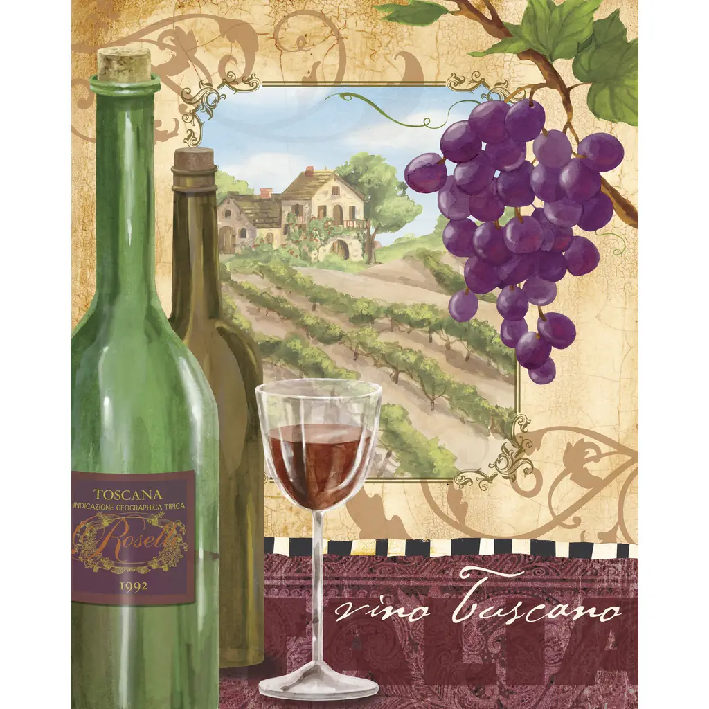 Decorative Wine tile-Wine Country I-Tile Mural