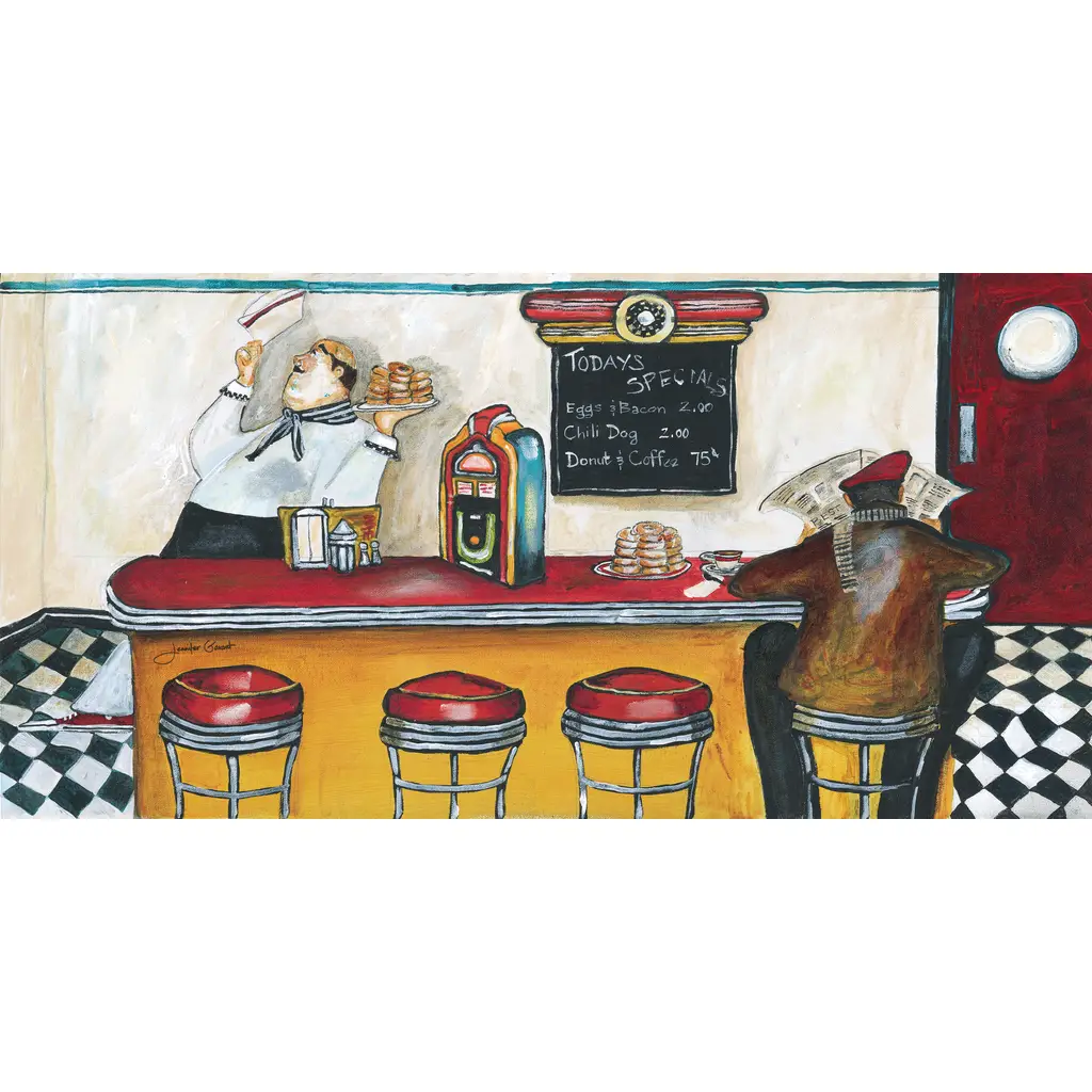 Kitchen backsplash ideas-Morning Newspaper-Tile Mural