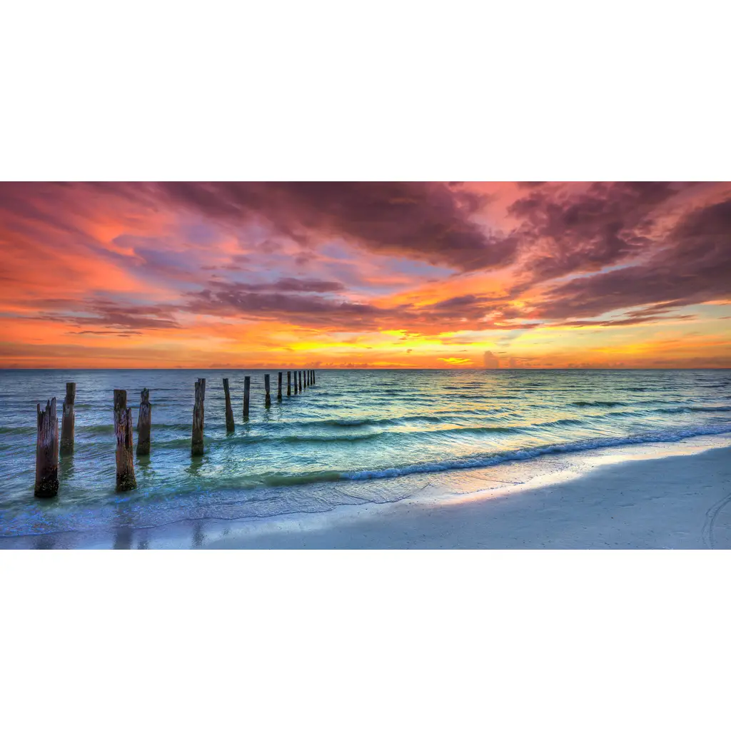 Photography on tile-Sunset in Paradise-Tile Mural