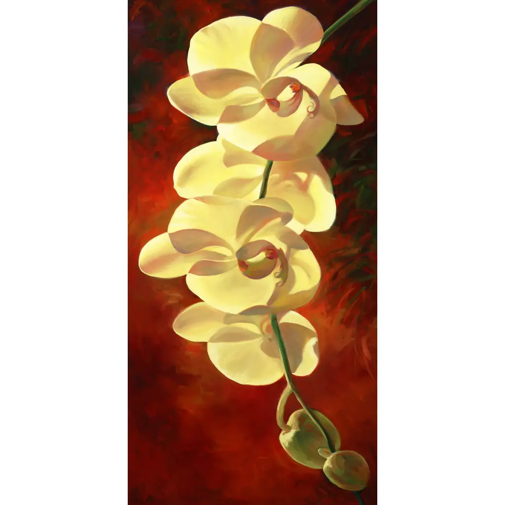 Tiles with tropical plants-Moth Orchid-Tile Mural