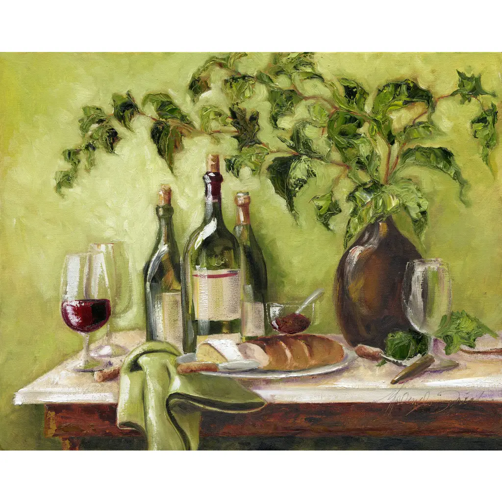 Decorative Wine tile-Afternoon Repast-Tile Mural