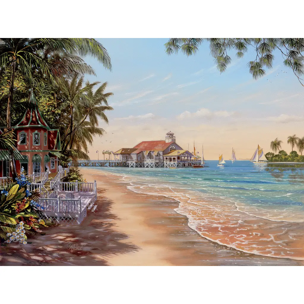 Beach scene tiles - Suncoast - Tile Mural