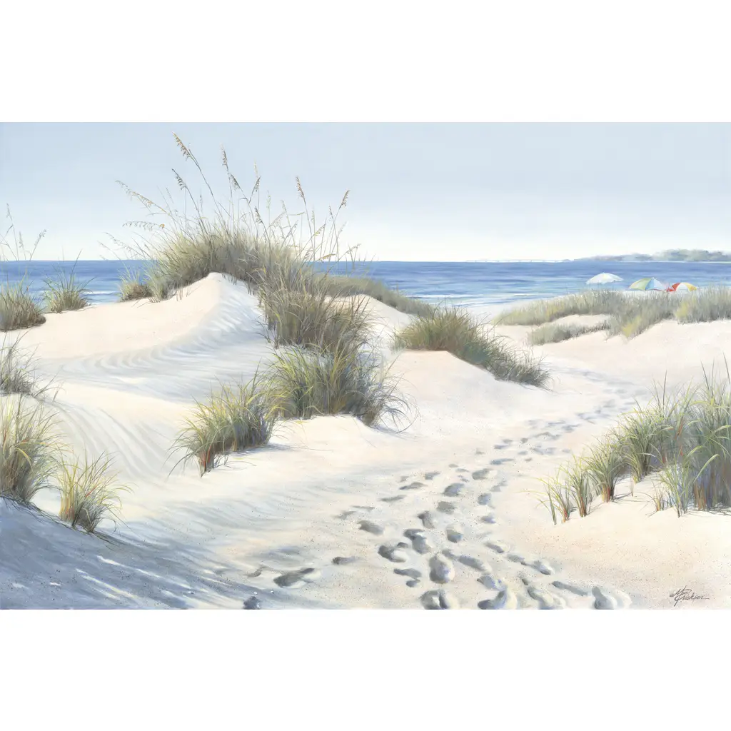 Beach scene tiles - Beach Walk - Tile Mural
