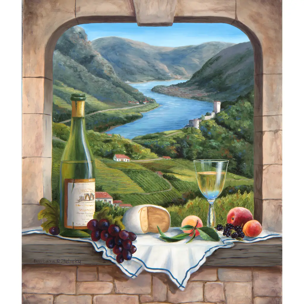 Decorative Wine tile-Rhine Wine Moment-Tile Mural