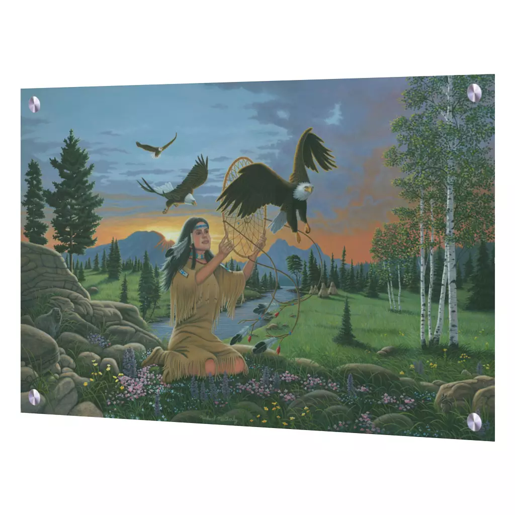 Birds of prey decorative tile-Eagle Dreams-Tile Mural
