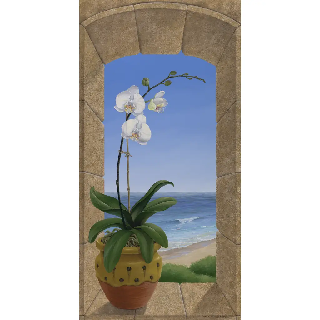Tiles with tropical plants-The Orchid-Tile Mural