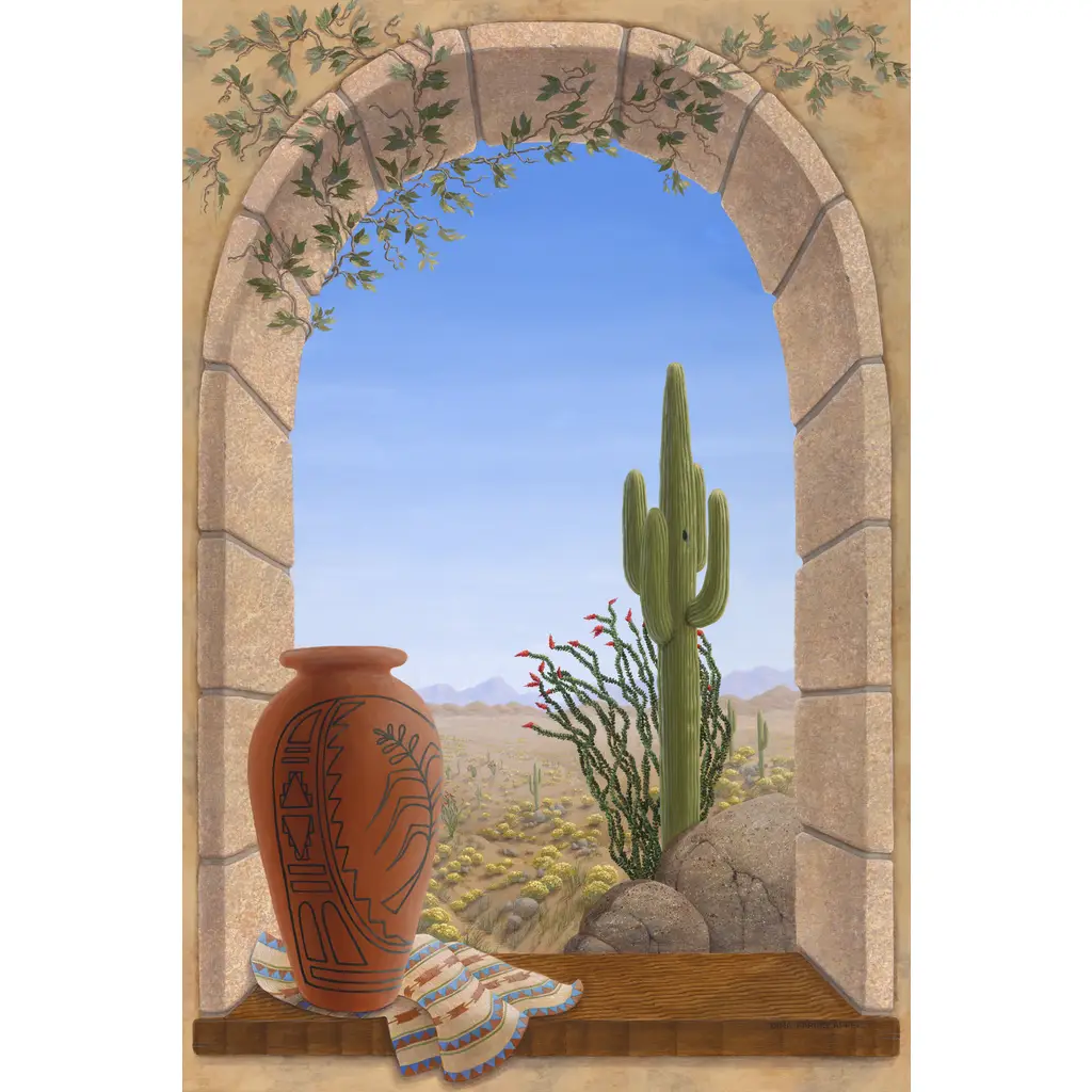 Tiles with tropical plants-Desert Royalty-Tile Mural