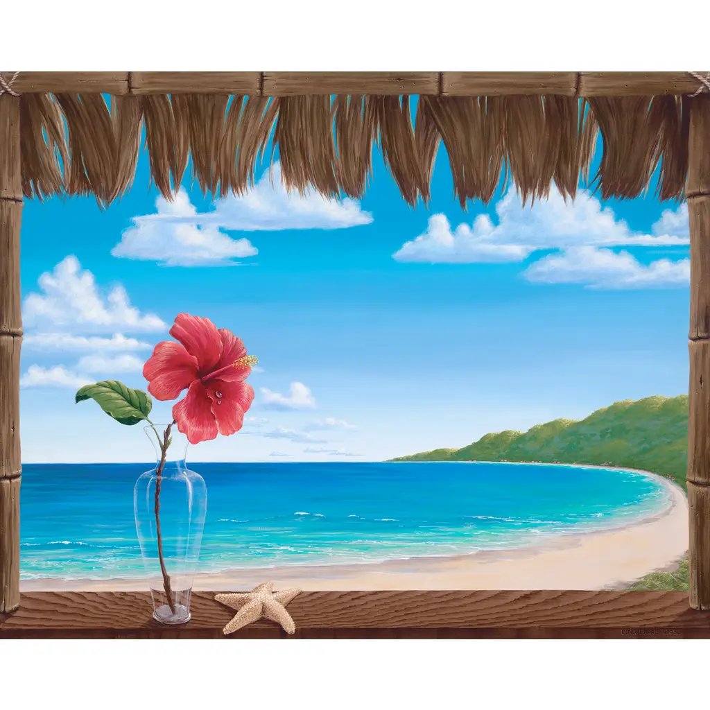 Beach scene tiles - Una Playa Perfecta - Tile Mural