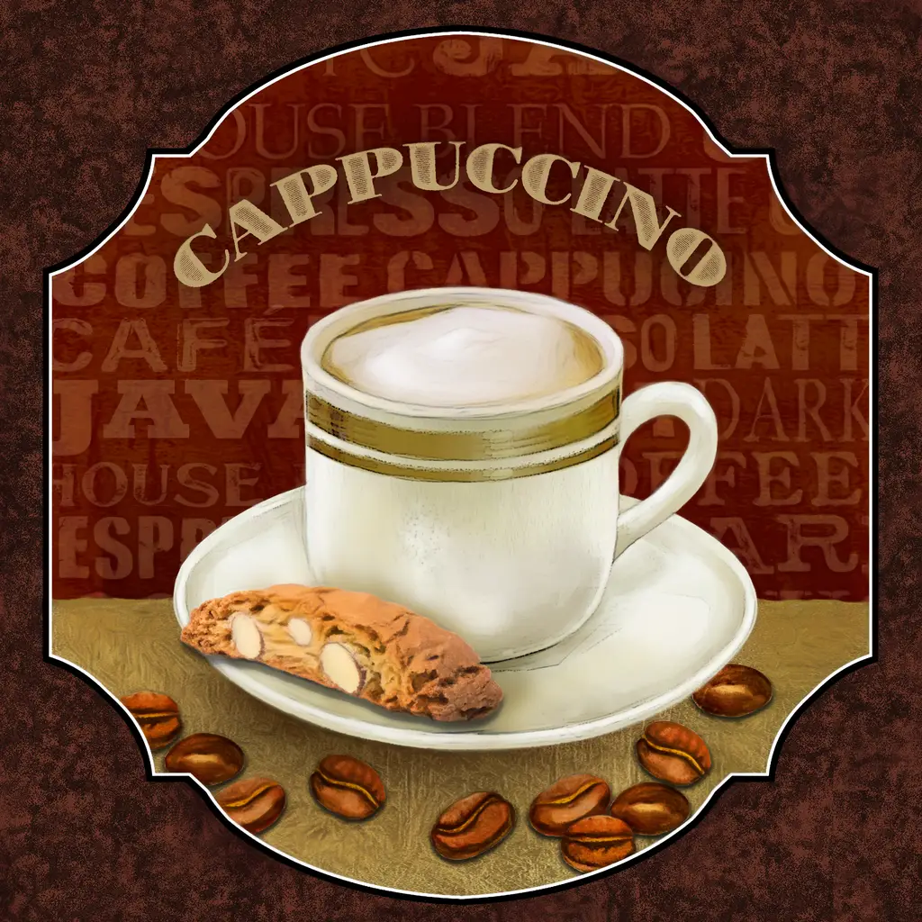 Decorative tiles with coffee-Cappuccino-Tile Mural