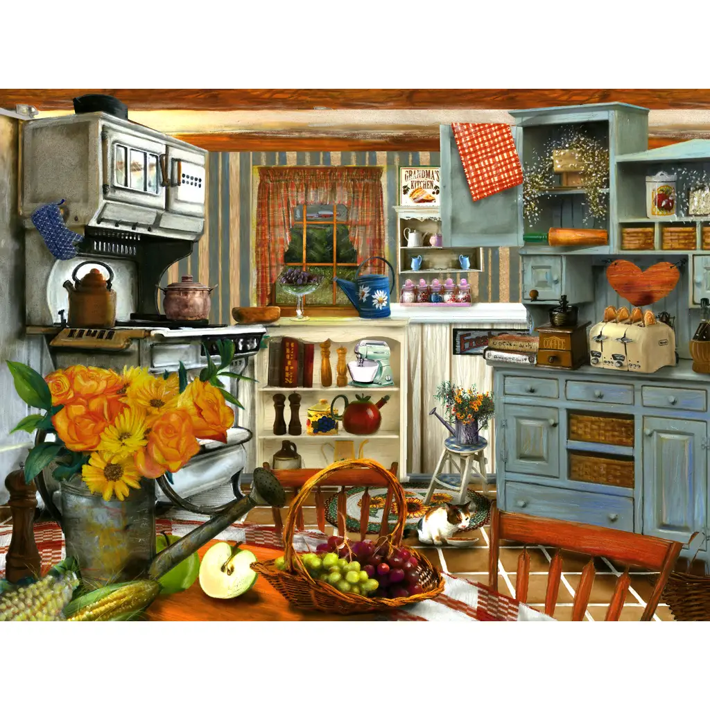 Kitchen backsplash ideas-Grandma's Kitchen-Tile Mural