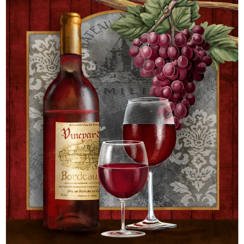 Decorative Wine tile-Chateau Vineyards-Tile Mural