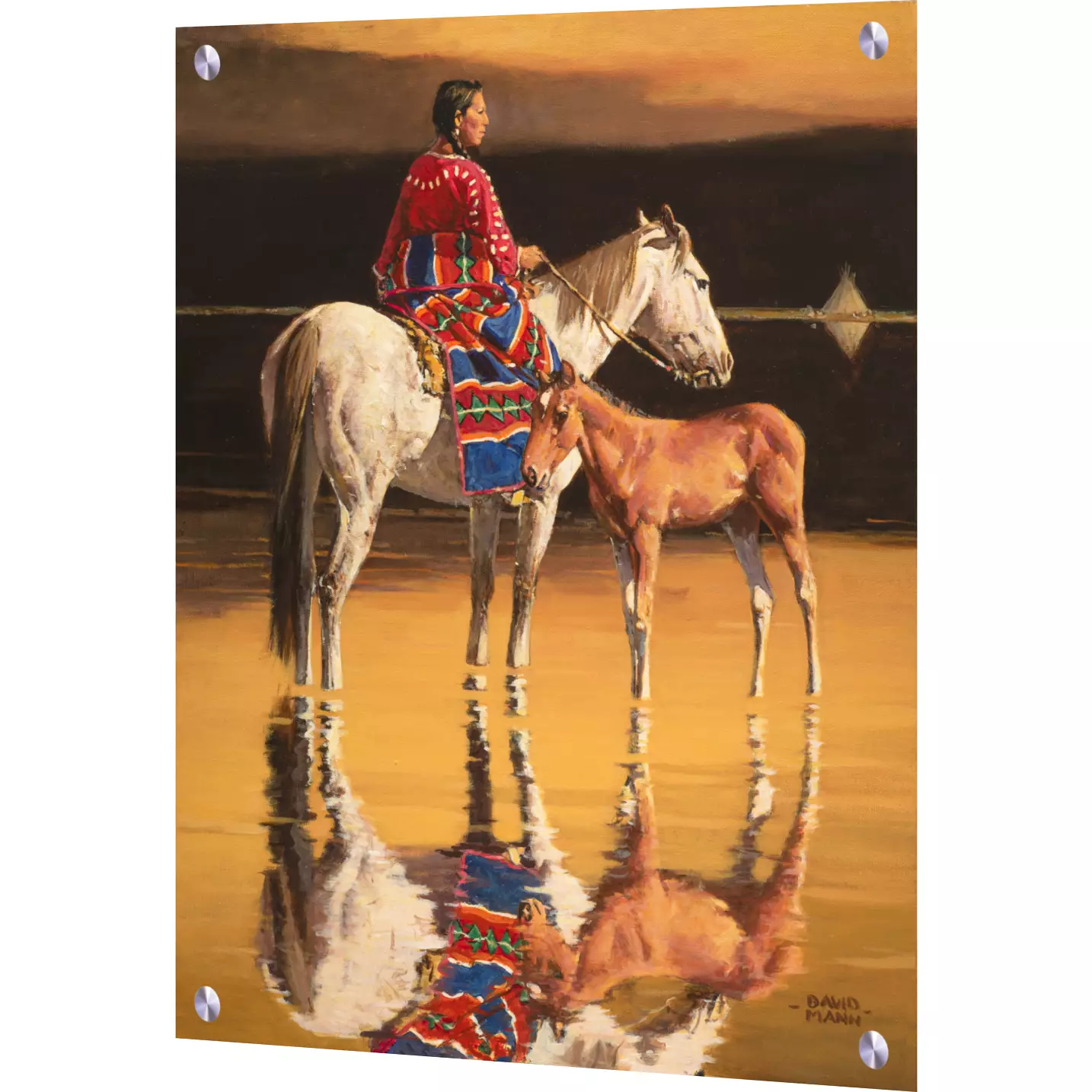 Native American Tile Murals-Lakota Scout-Tile Mural